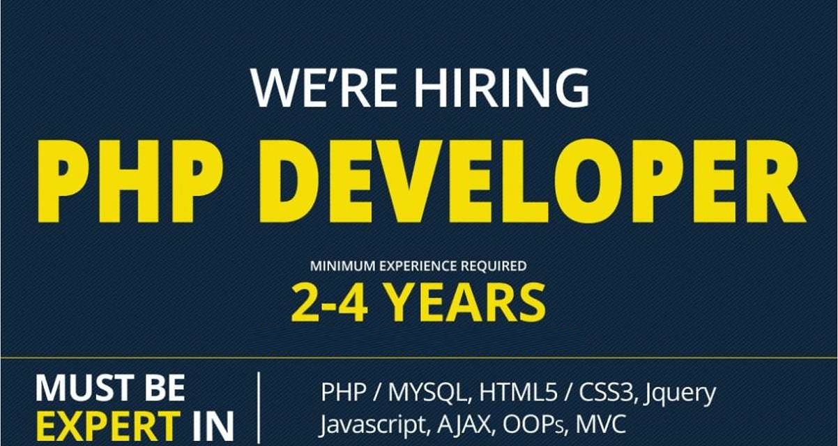 AJ INFOTEK is hiring PHP Developer in Jamia Nagar Delhi NCR